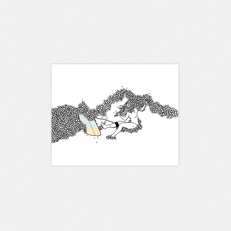 Wipeout 2, Surf Art Print - Etsy