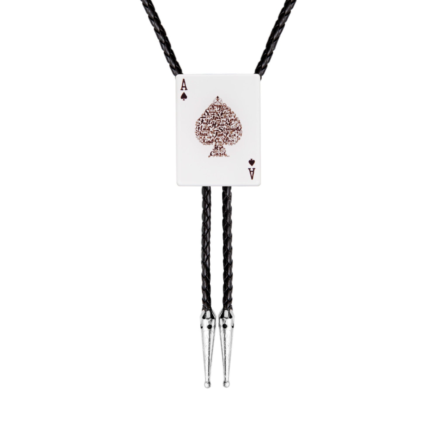 Bolo Tie Ace of Spades - Etsy