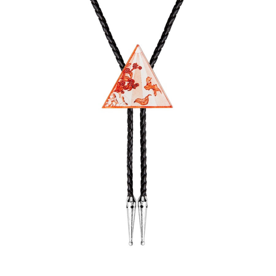 Bolo Tie - Leafy Triangle - Etsy