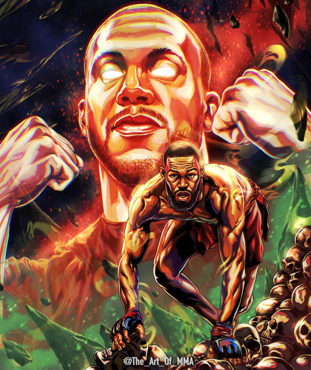 Jon Bones Jones Poster Digital DOWNLOAD Fighter Champions Boxing Jiu ...