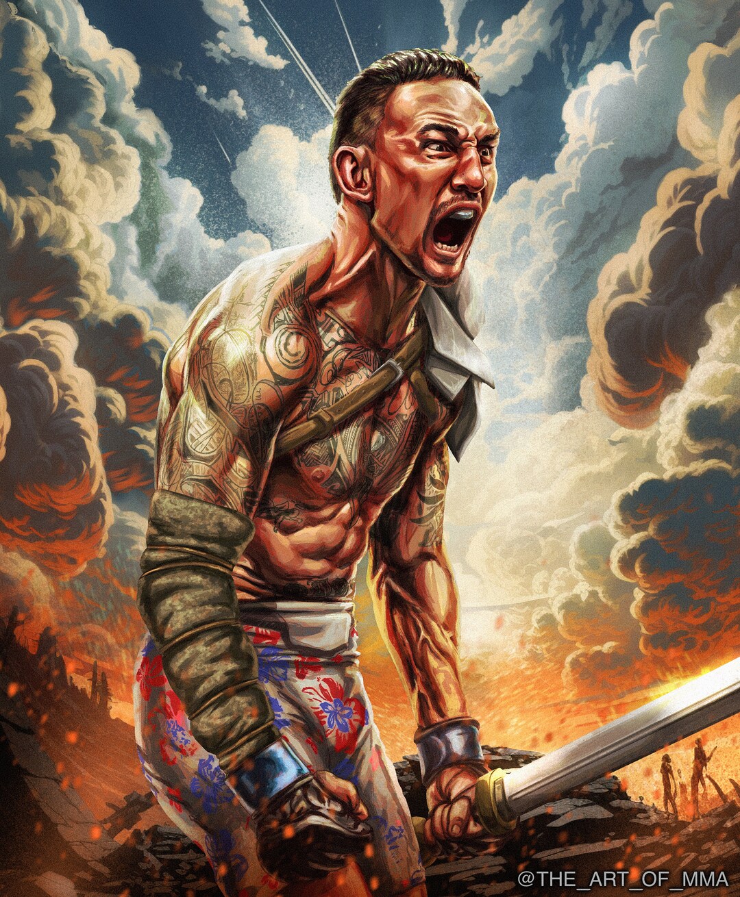 Max Holloway / Blessed / Ufc / 300 / Mma / Mma Poster / Fight / Fight ...