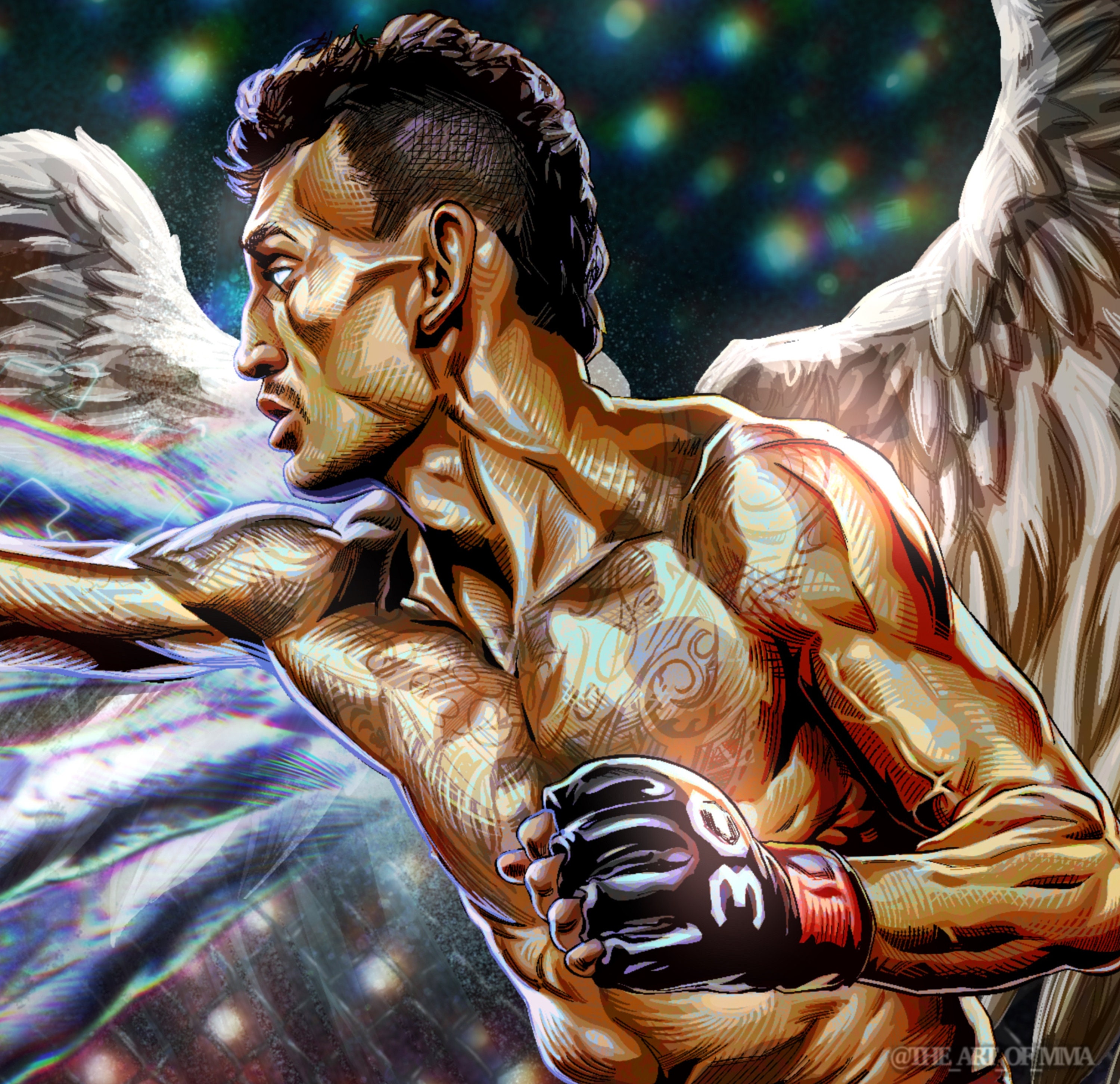Max Blessed Holloway - UFC Art - Mixed Martial Art - UFC Poster - the ...