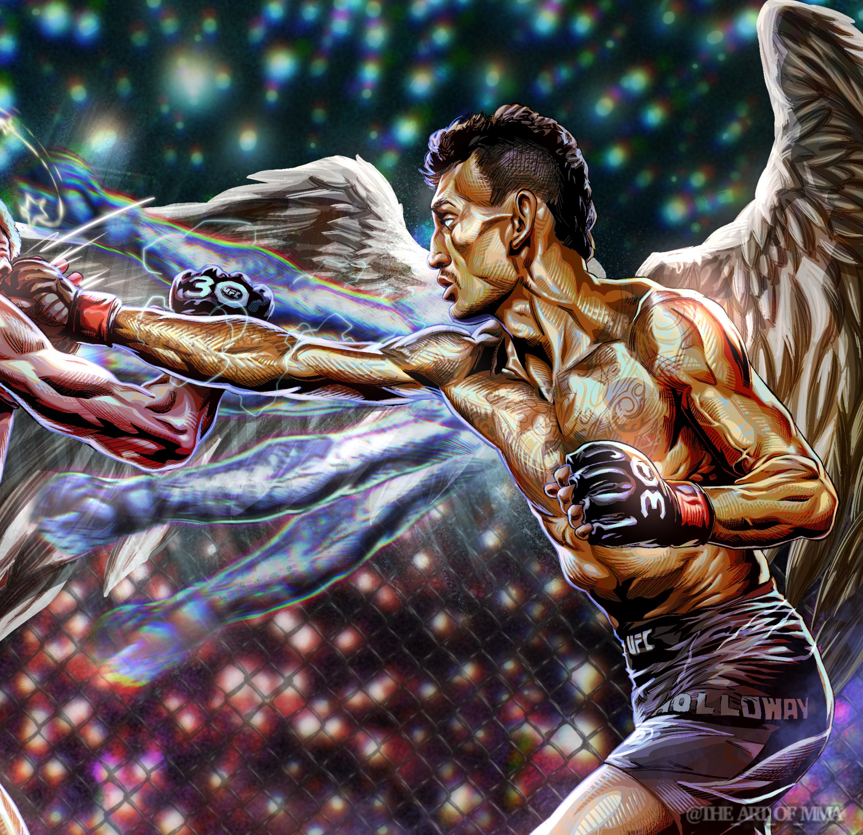 Max Blessed Holloway - UFC Art - Mixed Martial Art - UFC Poster - the ...
