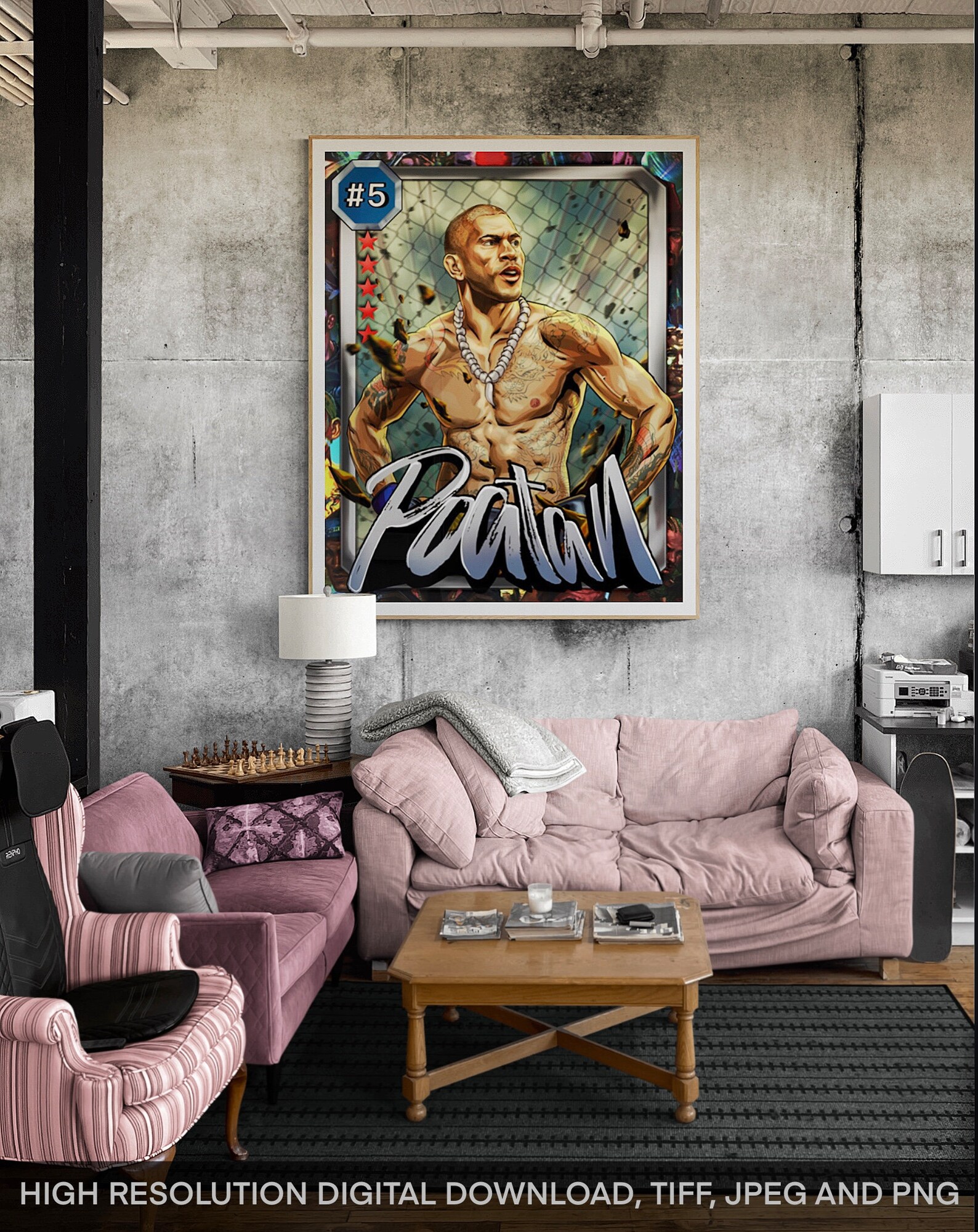 UFC POTAN Alex Pereira Mma , Hi-res, Downloadable, Handmade, Art, the ...