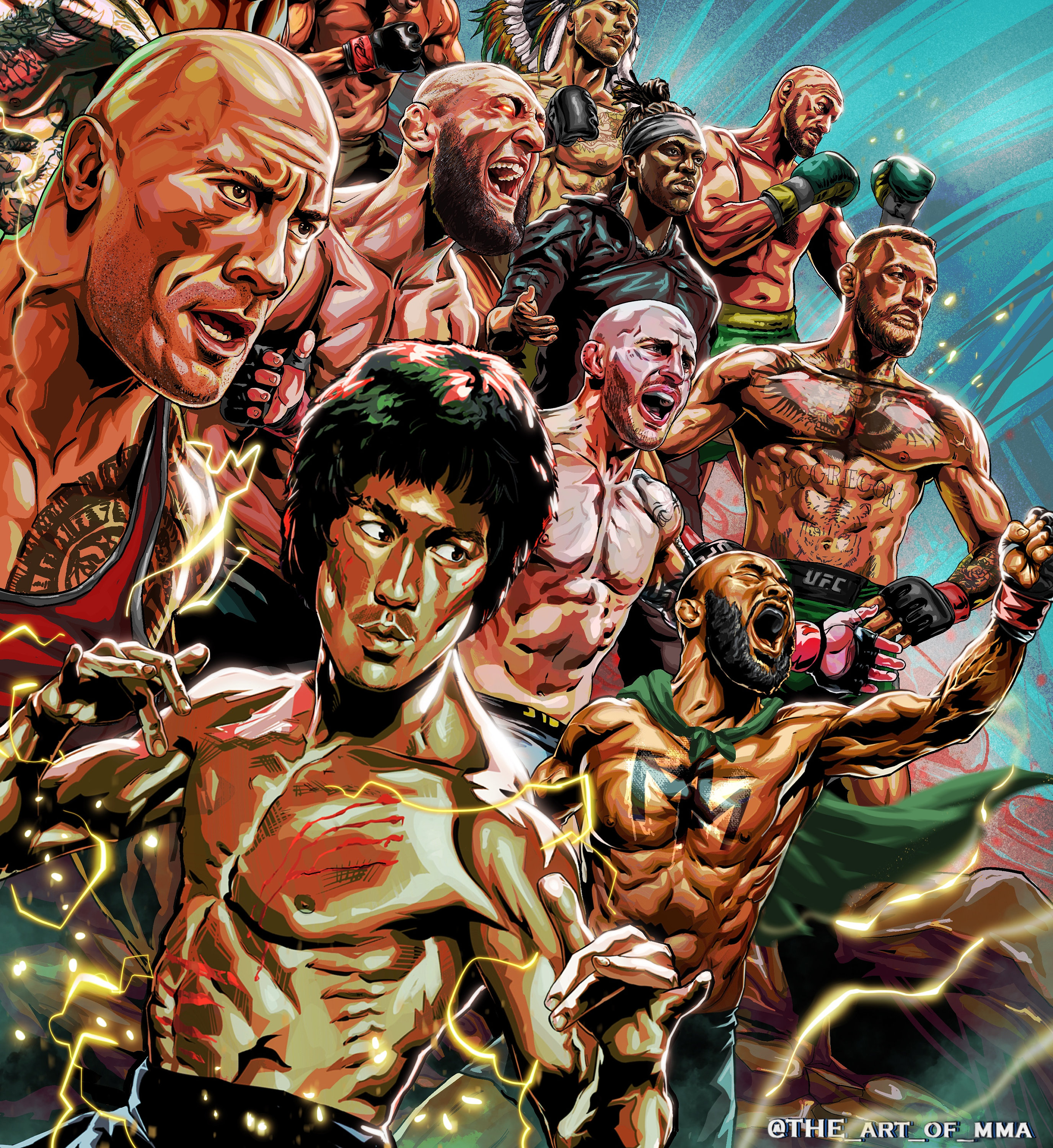 MMA Multiverse / Ufc Art / Art for Gym’s / Gift for Mma Lovers / - Etsy