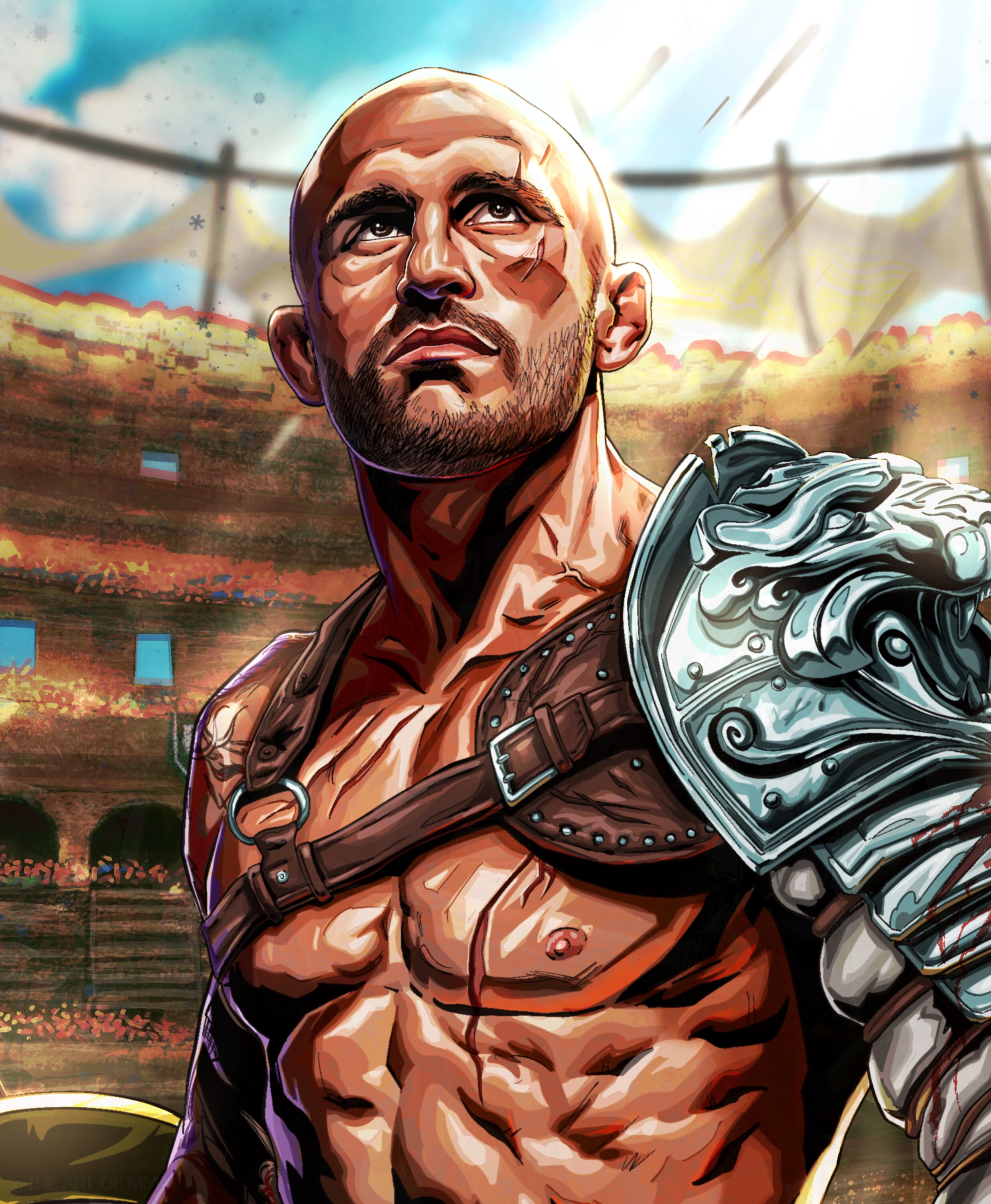 Art Print, UFC, Alexander the Great Volkanovski, Digital Portrait Print ...