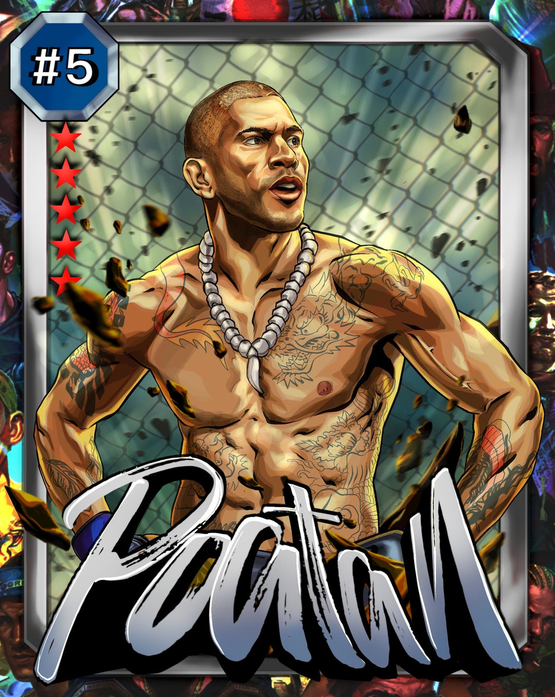 UFC POTAN Alex Pereira Mma , Hi-res, Downloadable, Handmade, Art, the ...