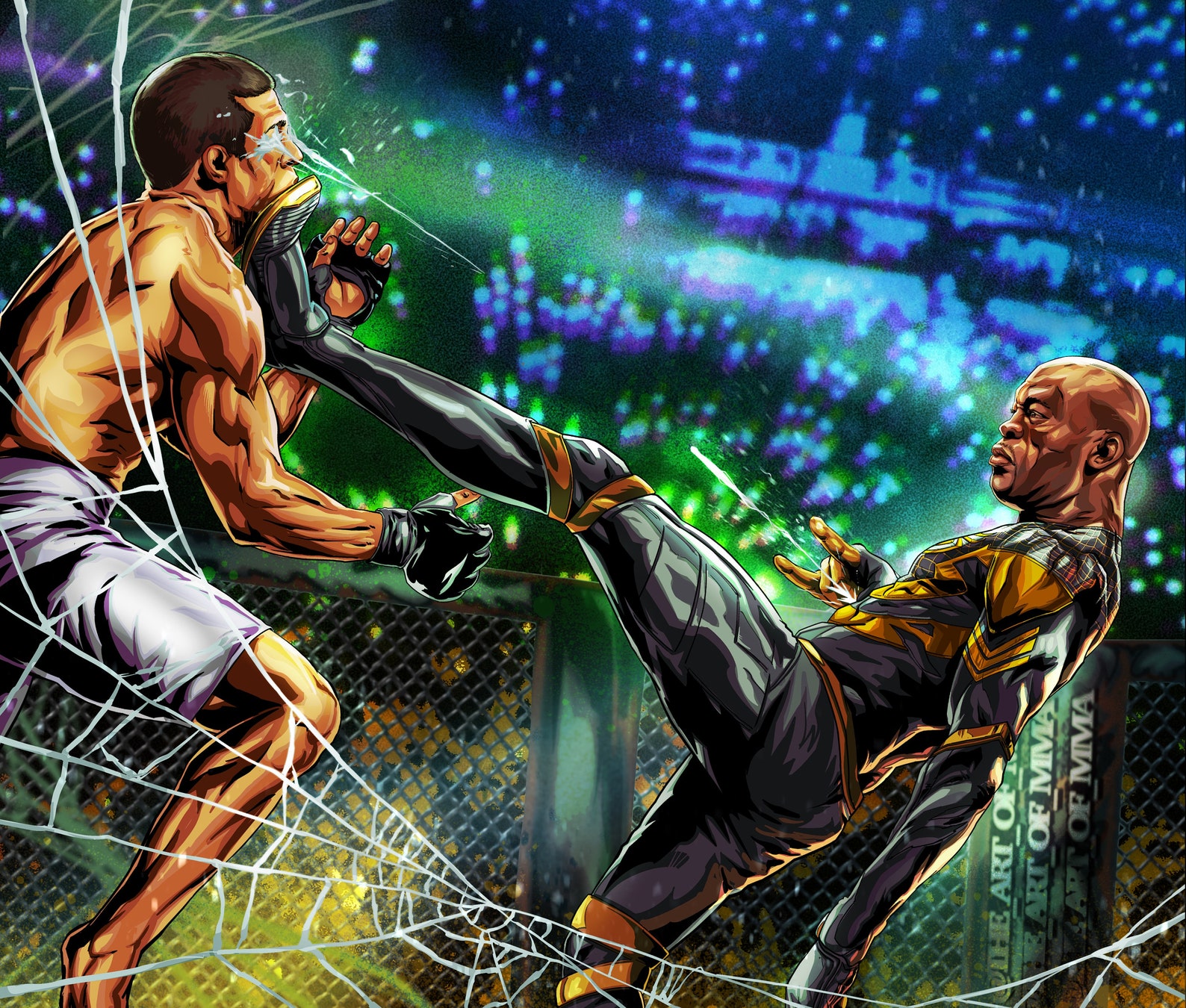 Anderson Silva Spider-man Poster Digital DOWNLOAD Fighter Champions ...