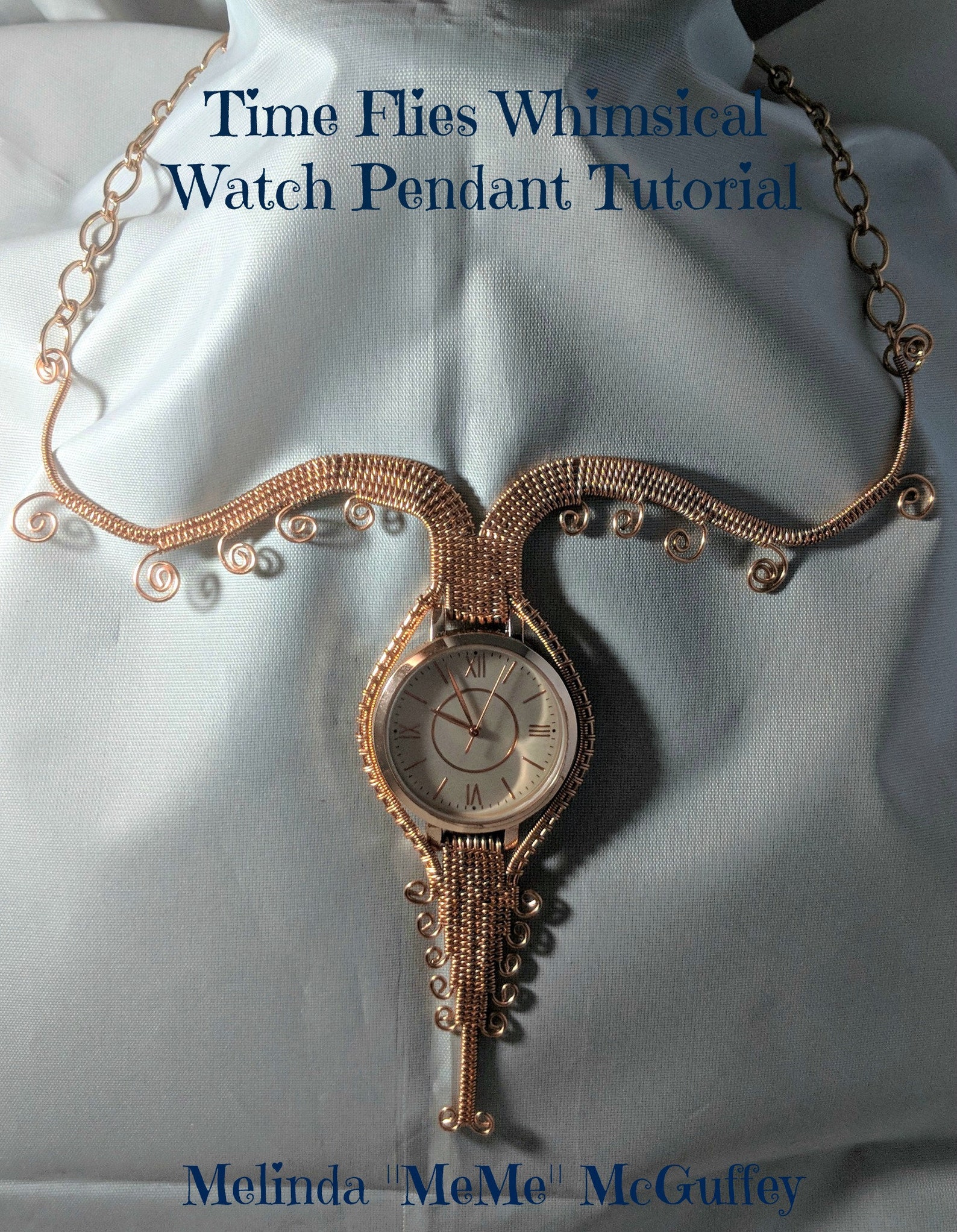 Wire Wrap Tutorial,time Flies Whimsical Watch Pendant PDF Tutorial - Etsy