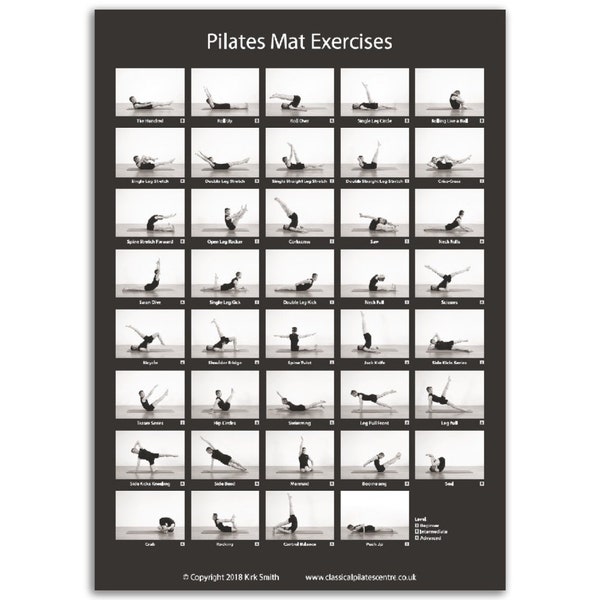 Wall Pilates Poster - Etsy