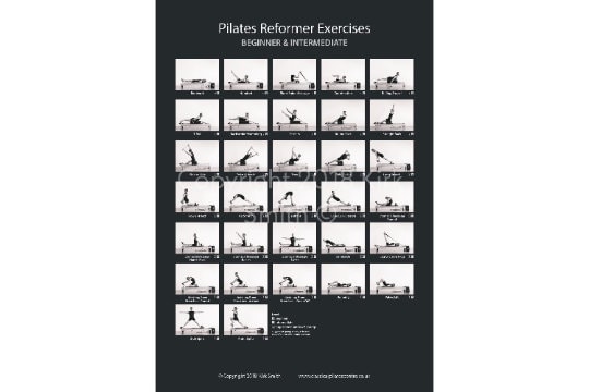 Pilates Reformer Exercises Chart
