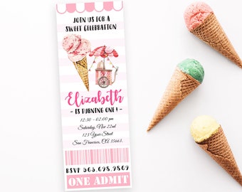 Ice cream tickets | Etsy