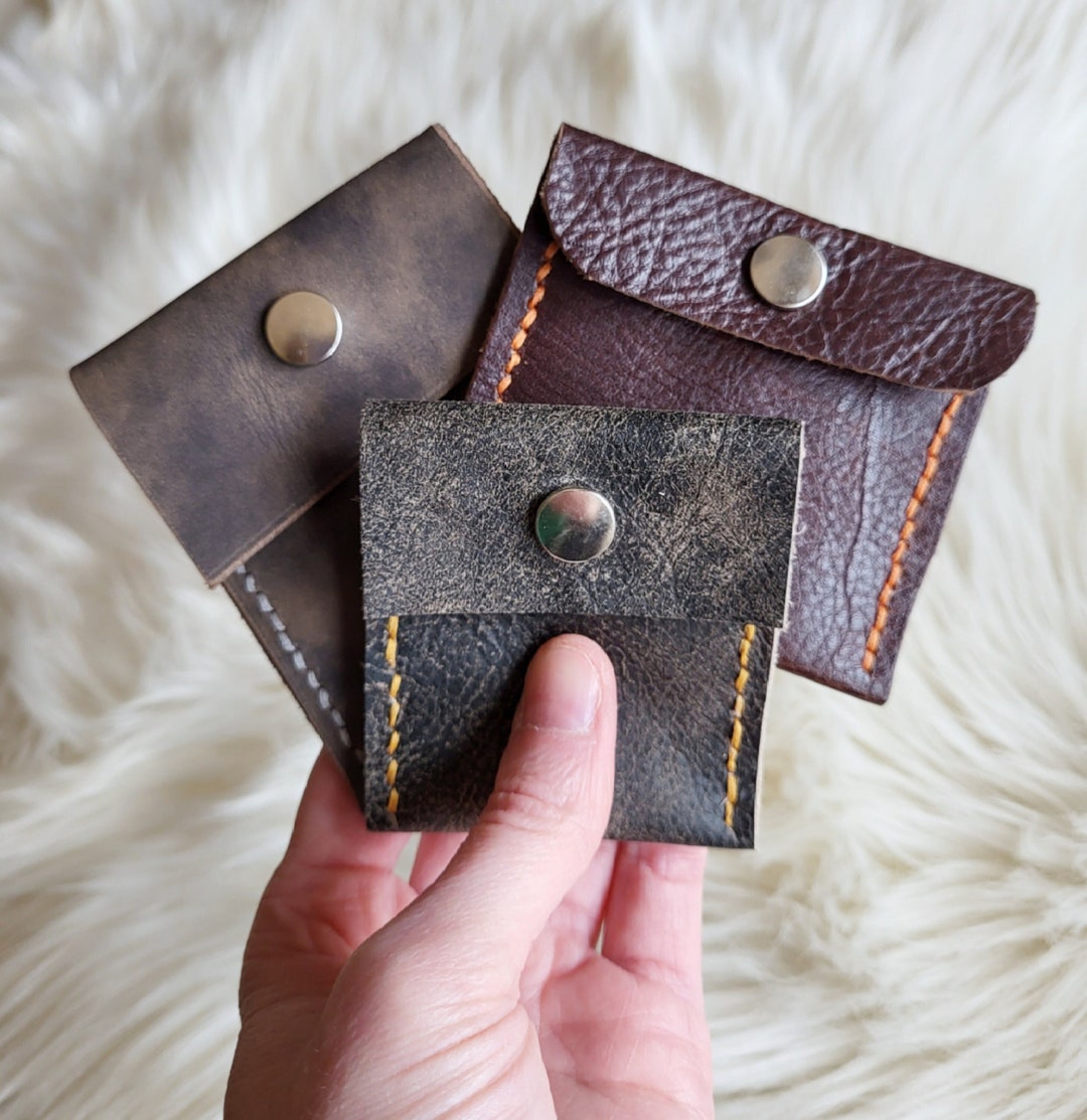 Bitty Pouches Small Leather Pouches, Small Pouch, Key Holder, Ring ...