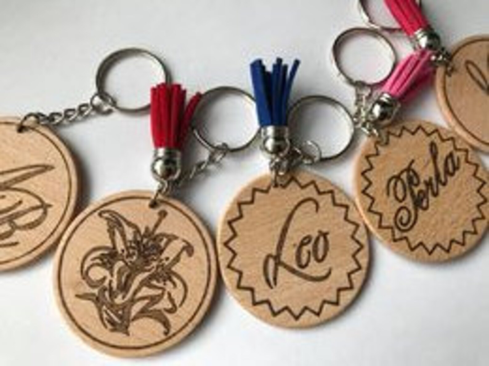 Personalized Key Ring SR Name Keychain Wood Keyring - Etsy UK