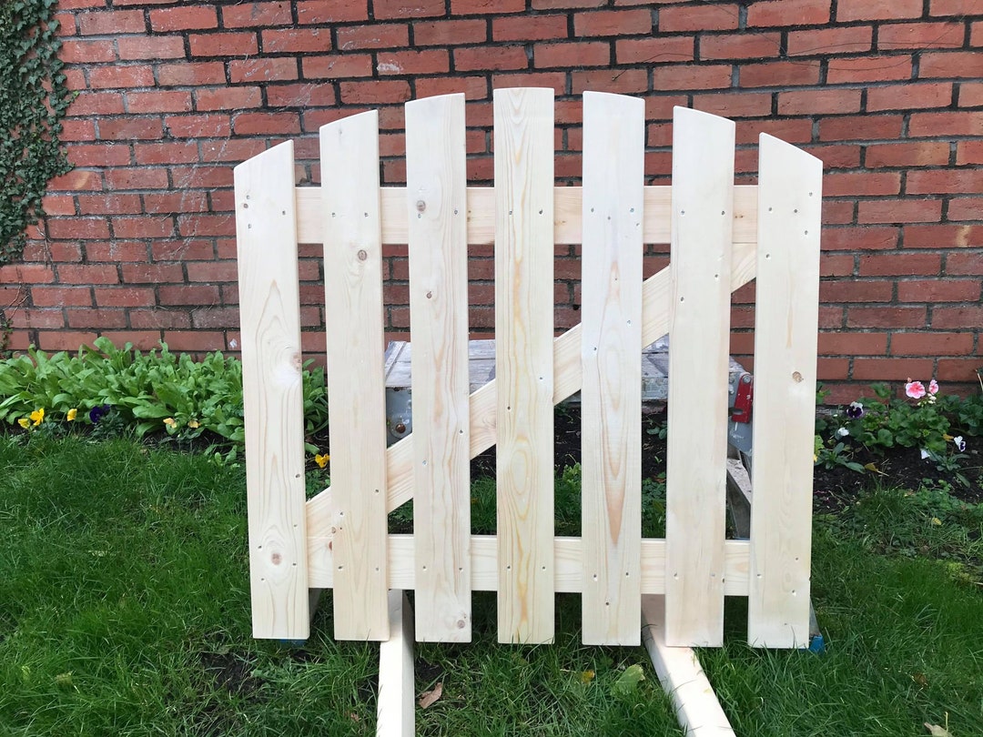 Garden Picket Gate-wooden Bespoke Gate-garden Timber Door - H-89,5cm W ...