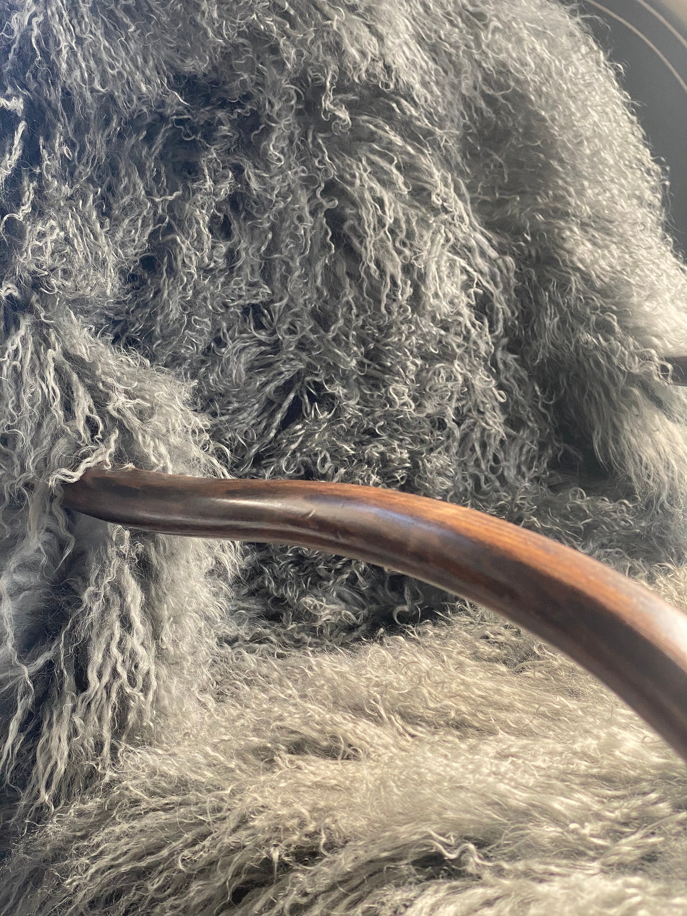 Mongolian Sheepskin / Tibetan Lamb Luxury Throw / RUG in GREY - Etsy