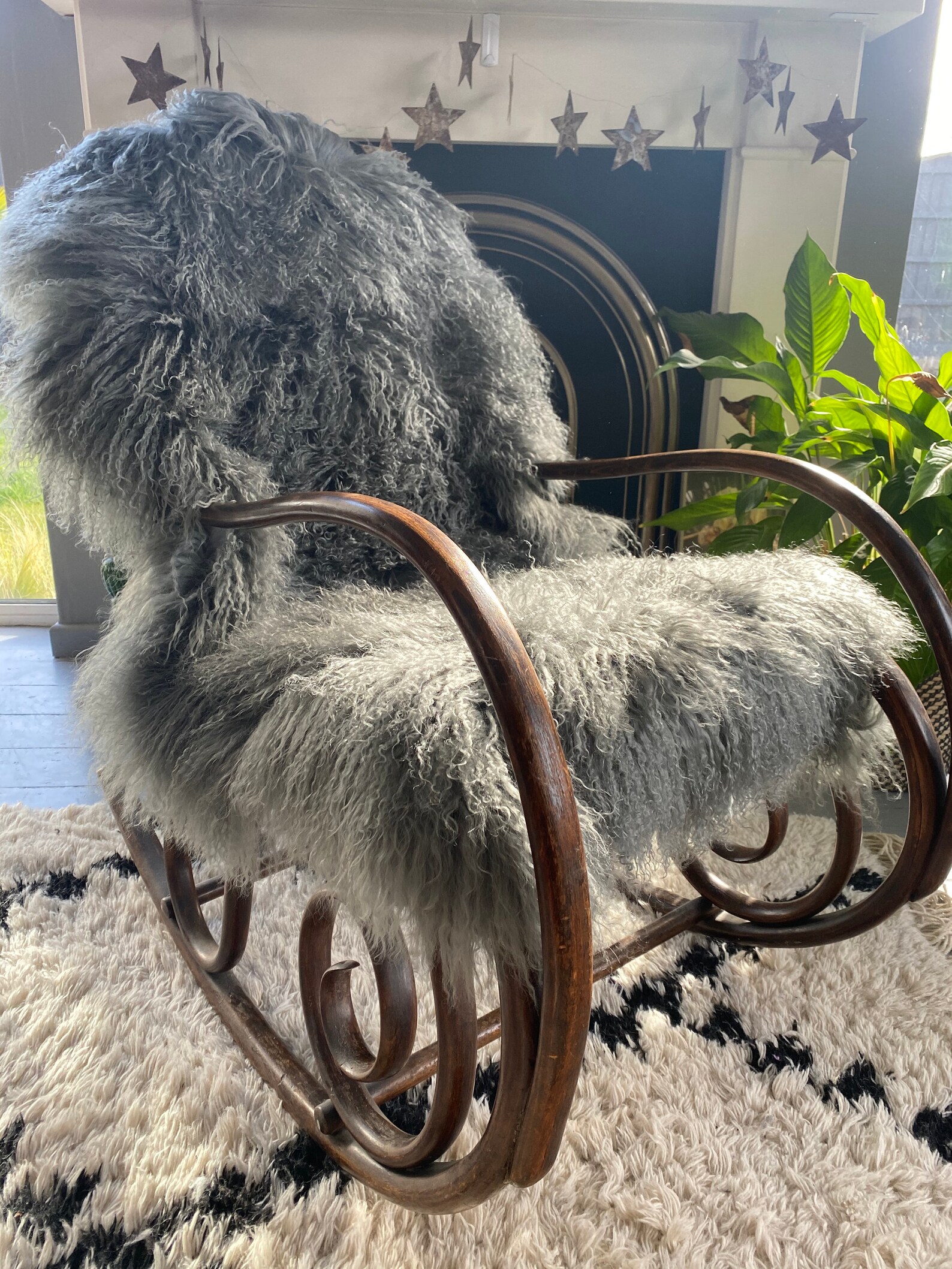 Mongolian Sheepskin / Tibetan Lamb Luxury Throw / RUG in GREY - Etsy