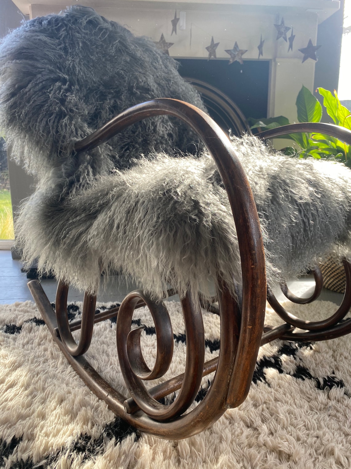 Mongolian Sheepskin / Tibetan Lamb Luxury Throw / RUG in GREY - Etsy