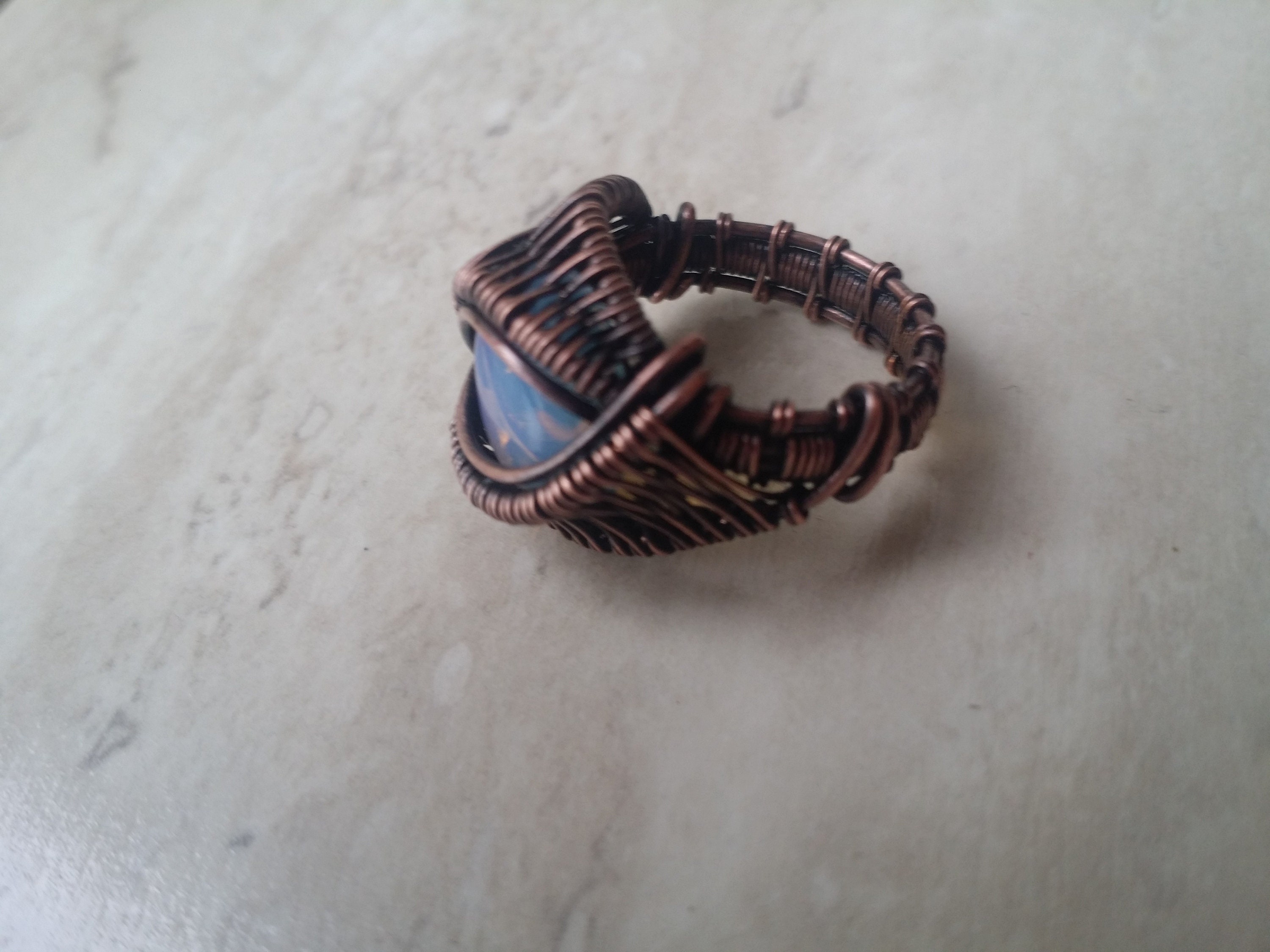 Wire Wrap Ring Tutorial Wire Wrap Cabochon Ring Tutorial - Etsy
