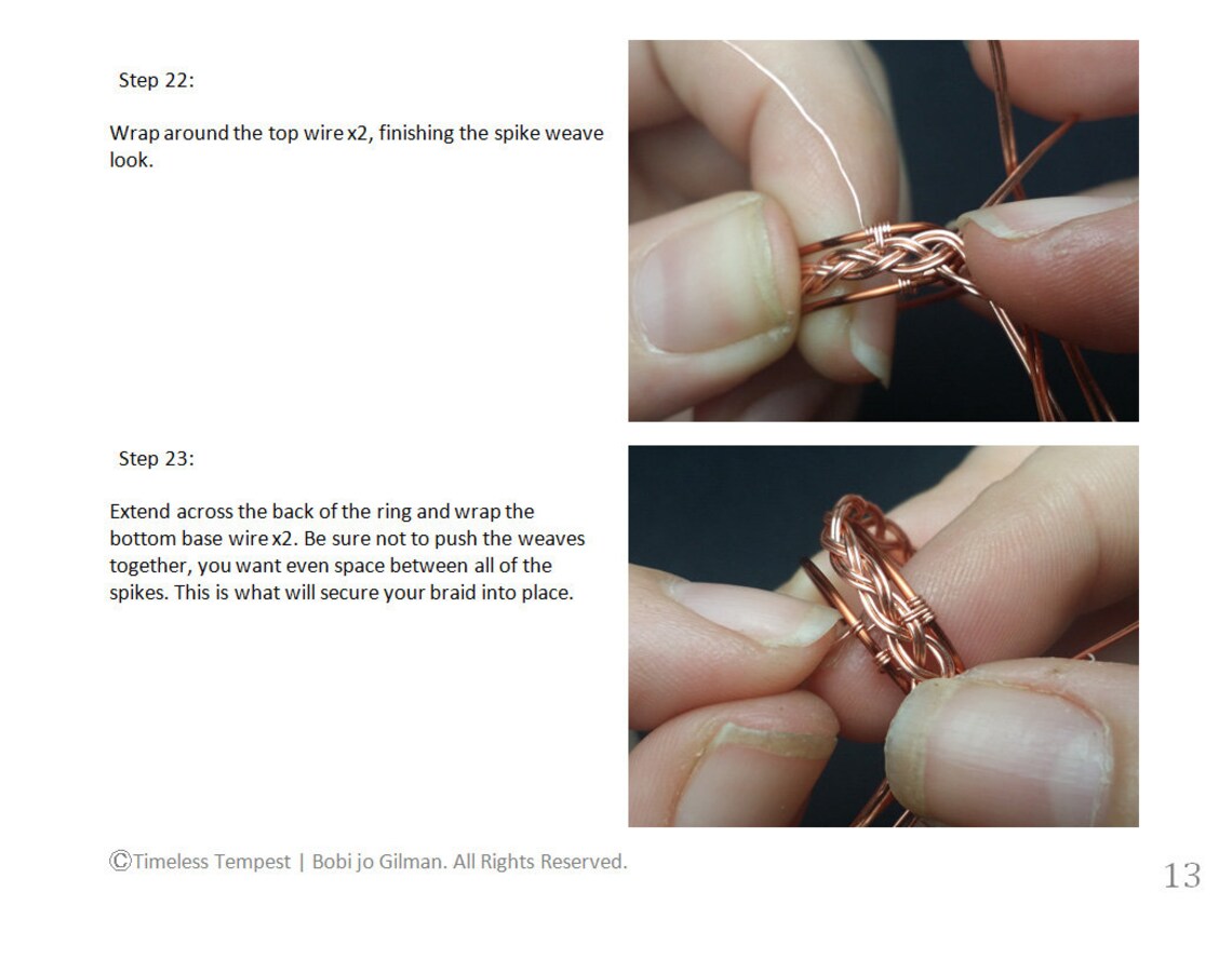 Celtic Knot Ring Wire Wrap Tutorial DIY PDF Book Lesson How to - Etsy Canada