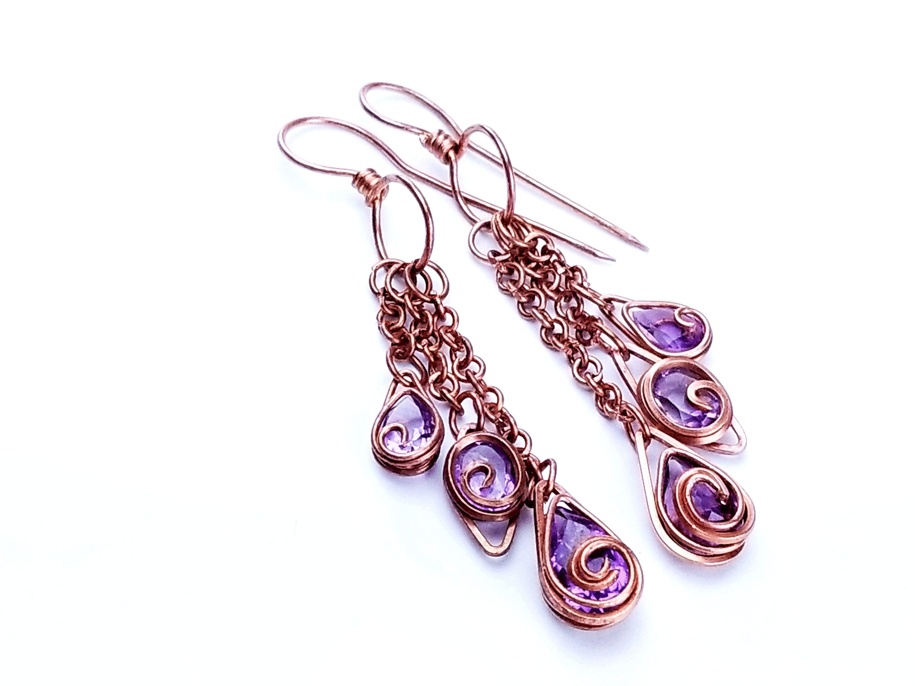 Wire Wrap Earrings Tutorial Easy Wire Wrap Earrings - Etsy
