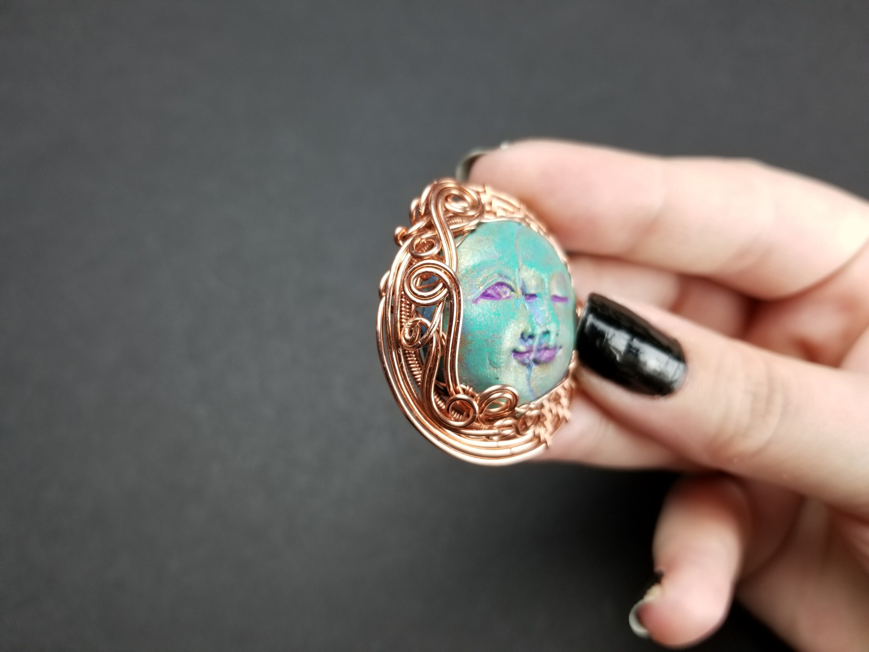 Wire Wrap Cabochon Tutorial Sun and Moon Pendant How to - Etsy