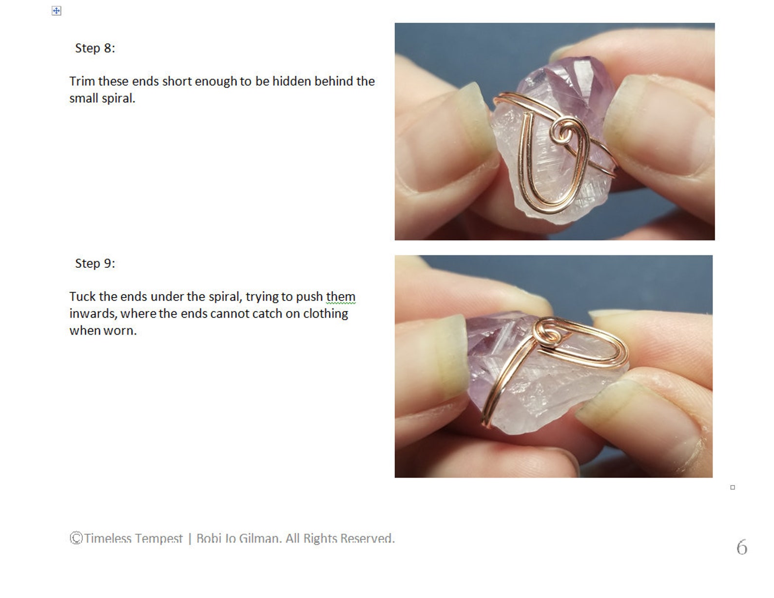 Wire Wrap Stone Tutorial | Beginner Copper Jewelry (PDF Pattern) - Etsy