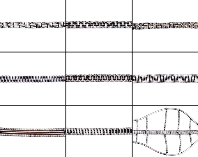 TUTORIAL: Wire Wrapping Pattern, Bead and V Wrap Design. Copper Wire ...
