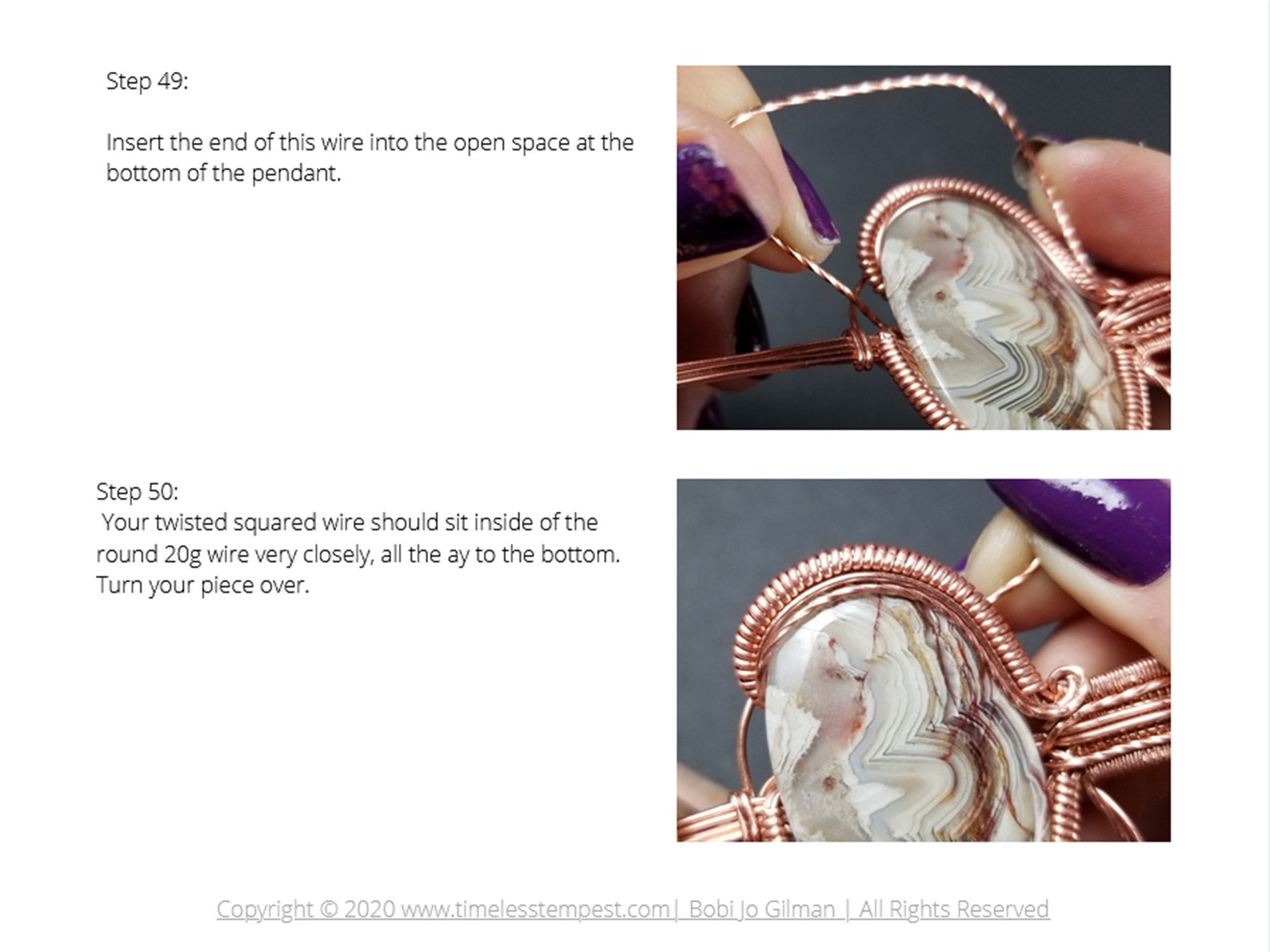 Cabochon Pendant and Ring Wire Wrap Tutorial | Matching Jewelry Set ...