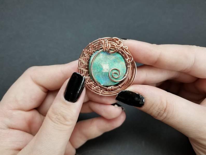 Wire Wrap Cabochon Tutorial | Sun and Moon Pendant | How to Make a Wire ...