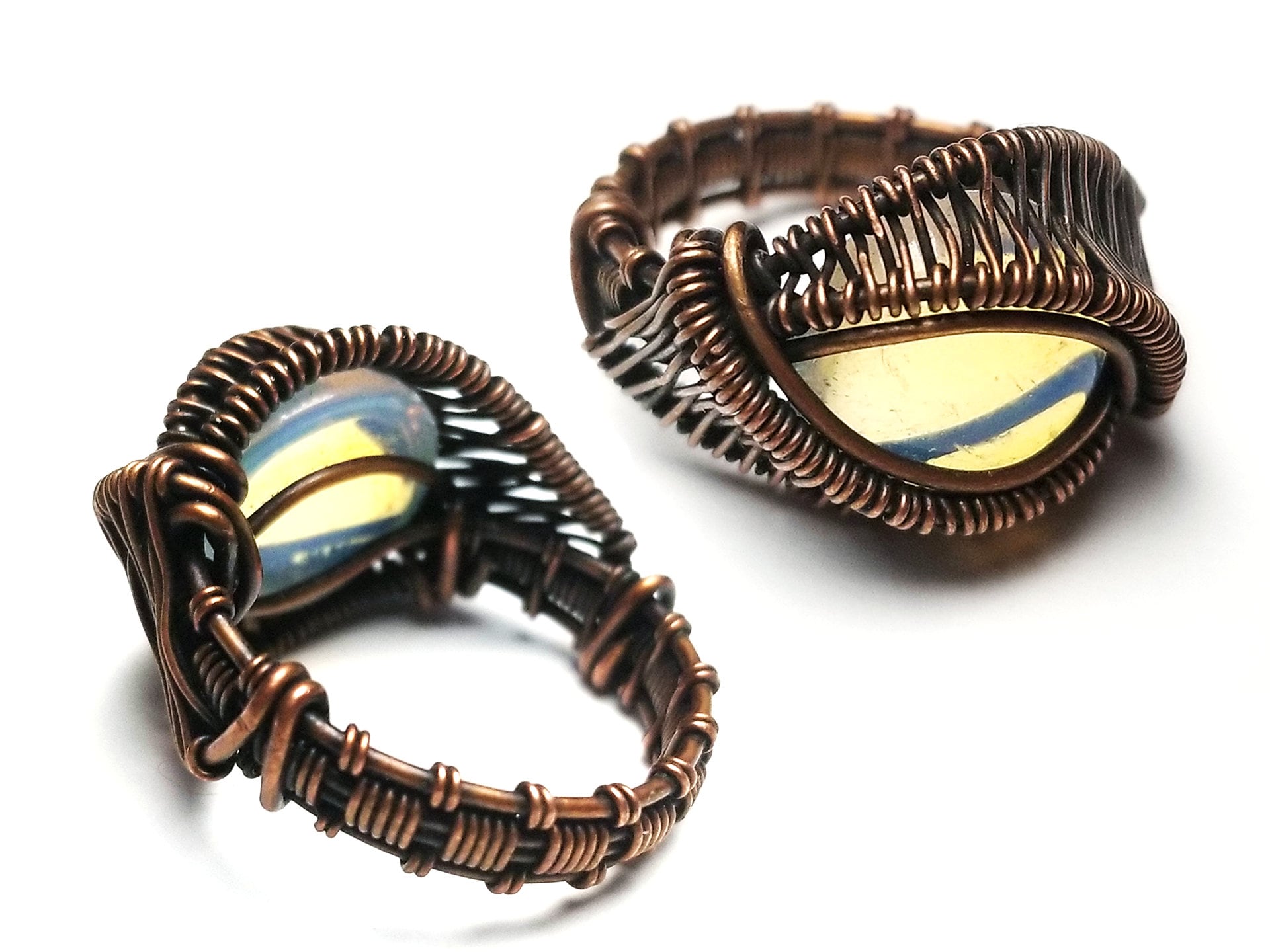 Wire Wrap Ring Tutorial Wire Wrap Cabochon Ring Tutorial | Etsy