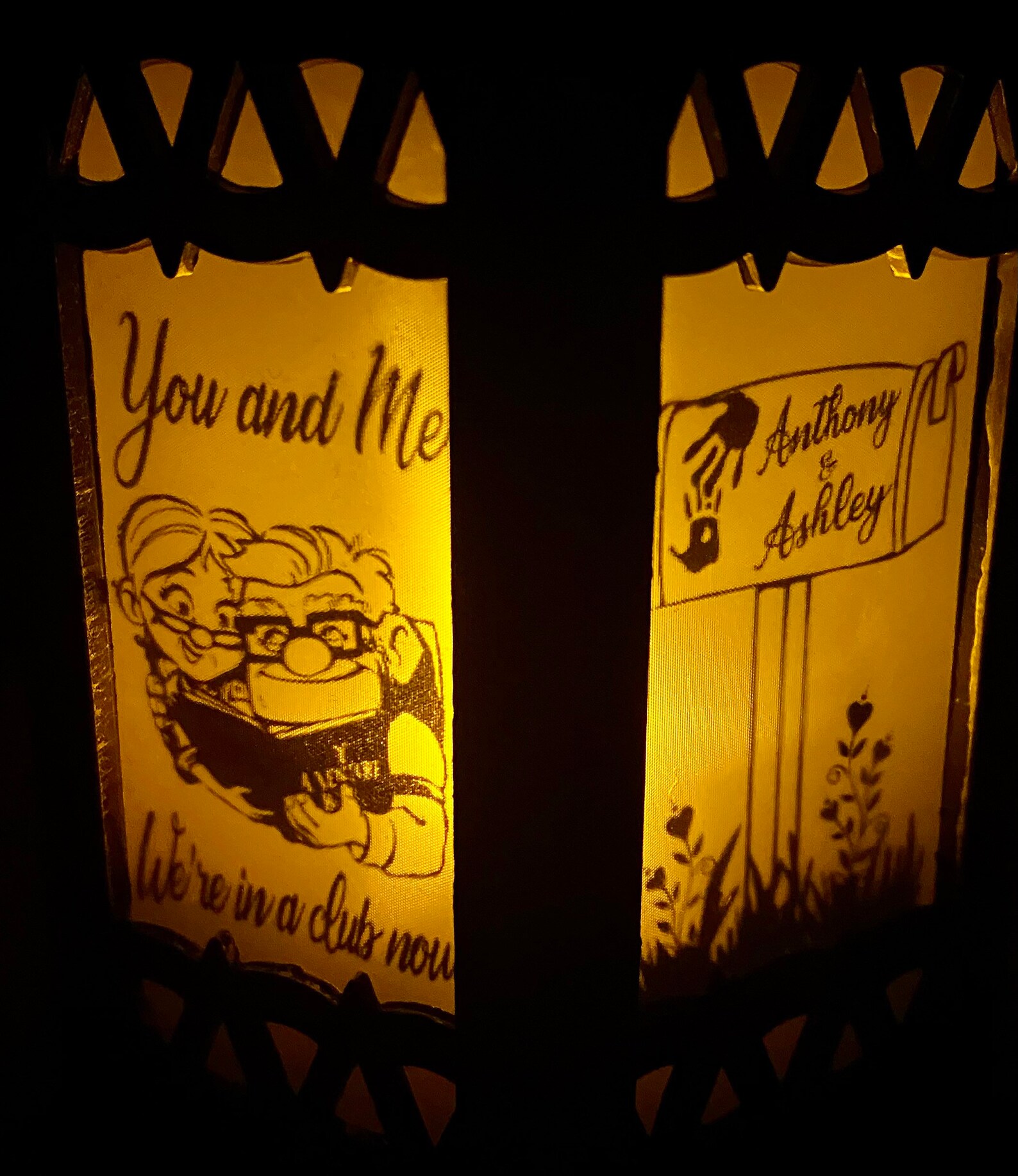 Pixar UP Carl & Ellie Inspired Plastic Mini Lanterns | Etsy