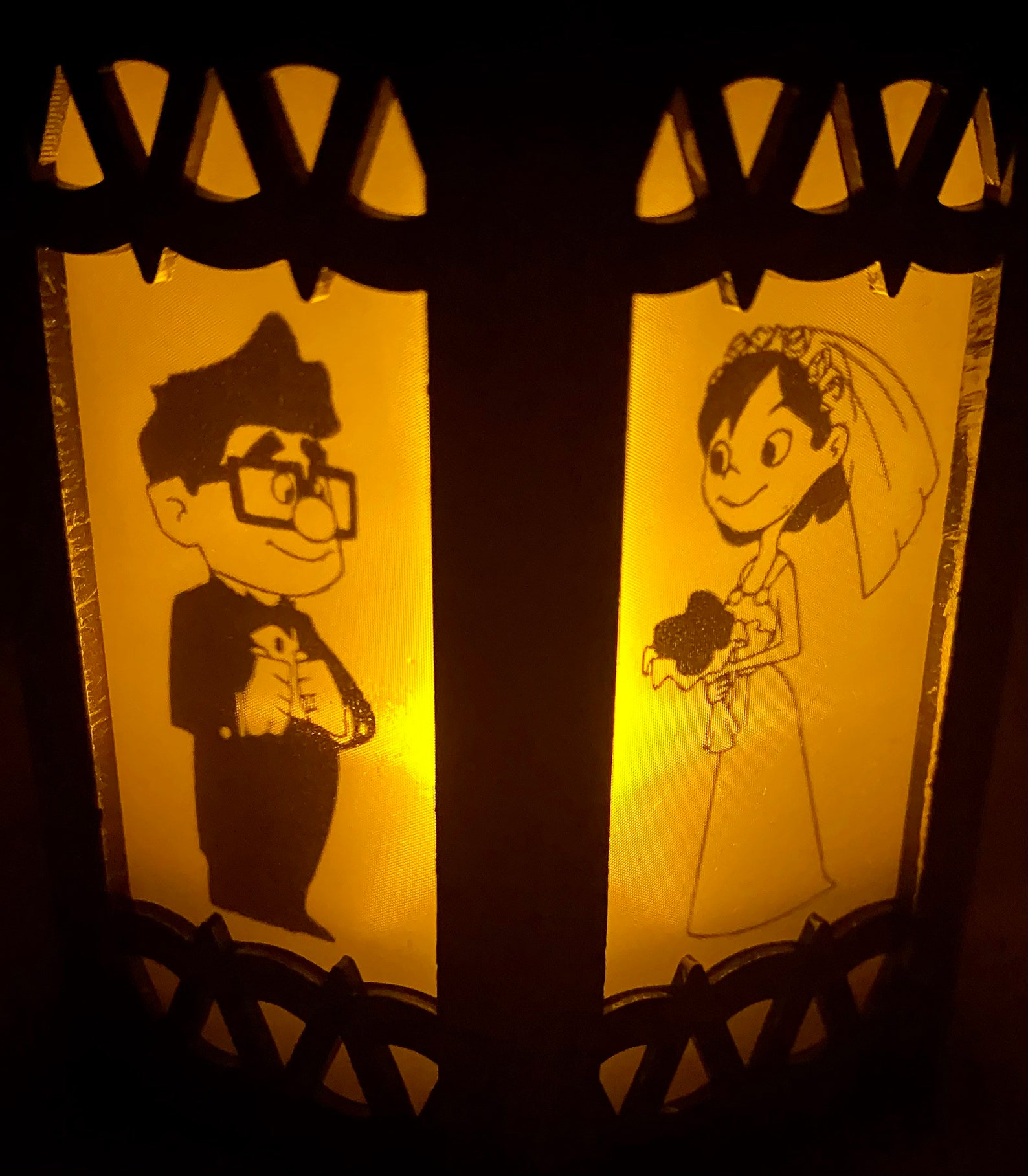 Pixar UP Carl & Ellie Inspired Plastic Mini Lanterns | Etsy