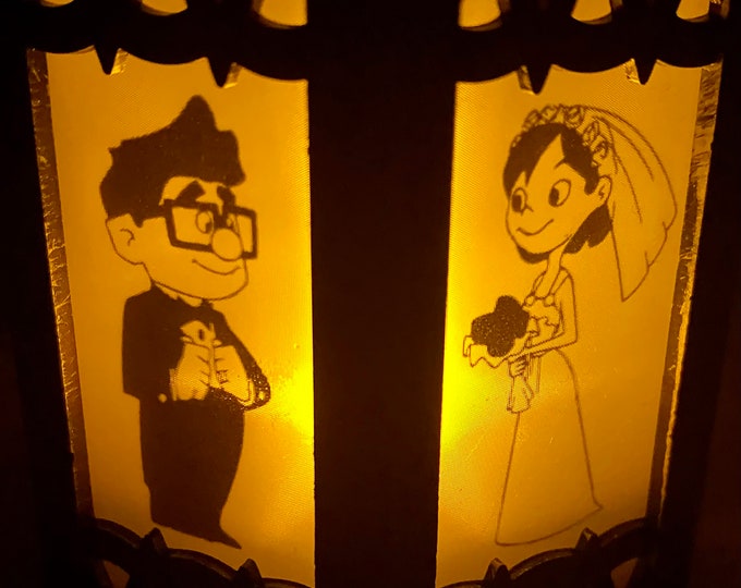 Pixar UP Carl & Ellie Inspired Plastic Mini Lanterns Customizable - Etsy