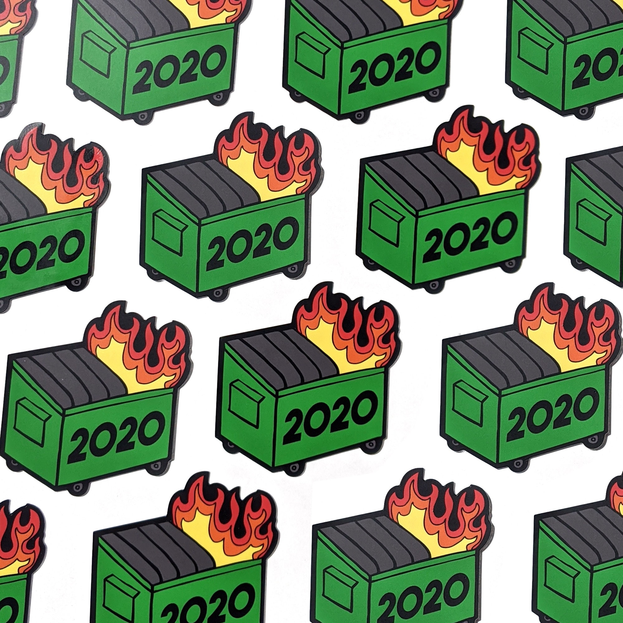 2020 Dumpster Fire Vinyl Weather-proof Sticker | Etsy