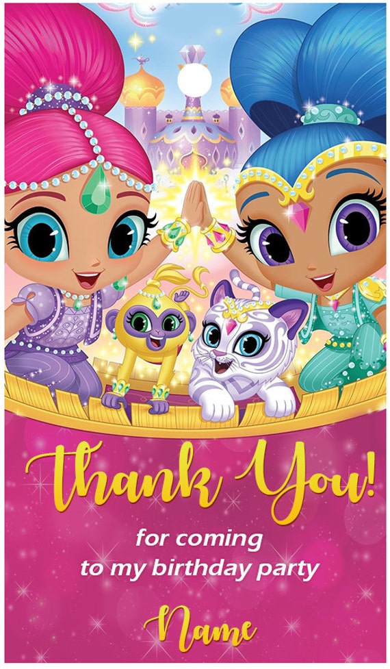 Paper & Party Supplies Thank You Tags Printables Digital File Shimmer ...
