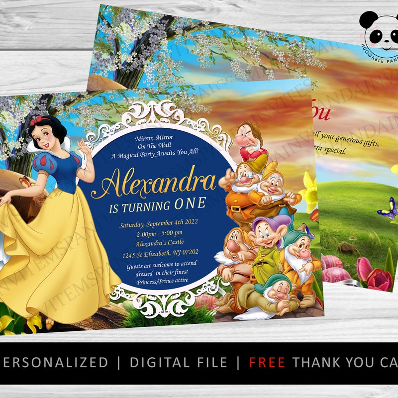 Snow White Invitation - Etsy