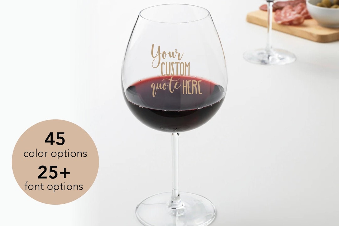 Personalized DECALS | Wine Lover Gift | Custom Permanent Stickers ...