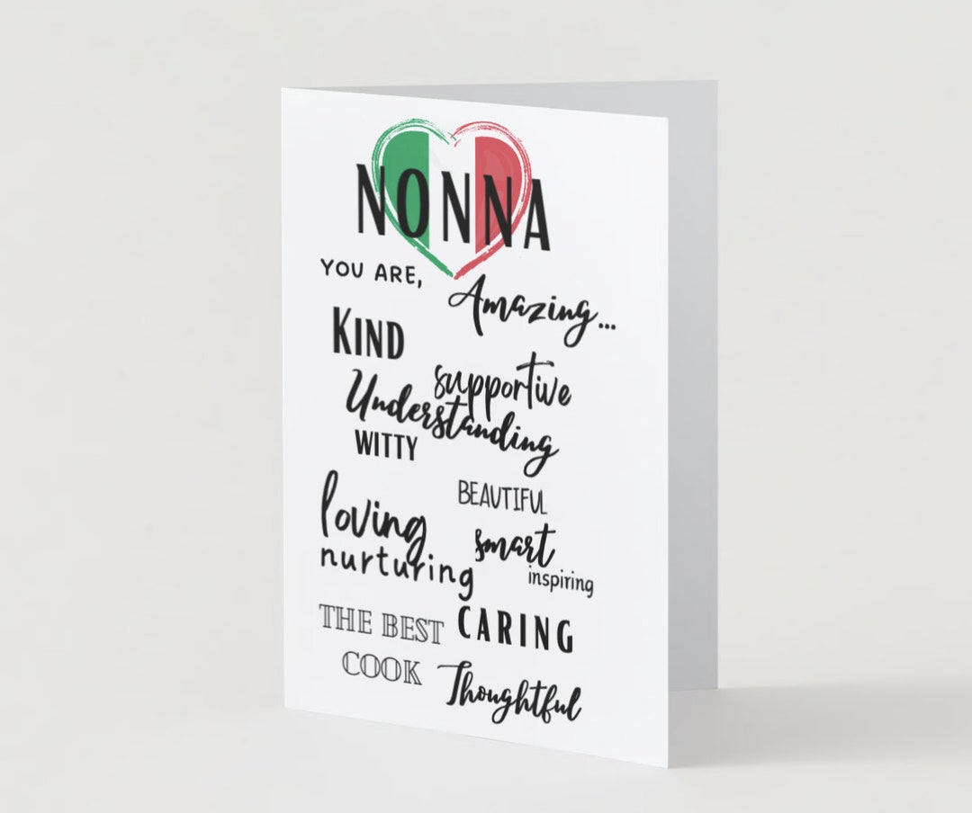 Italian Birthday Card for Nonna: Funny Message (digital Download) - Etsy