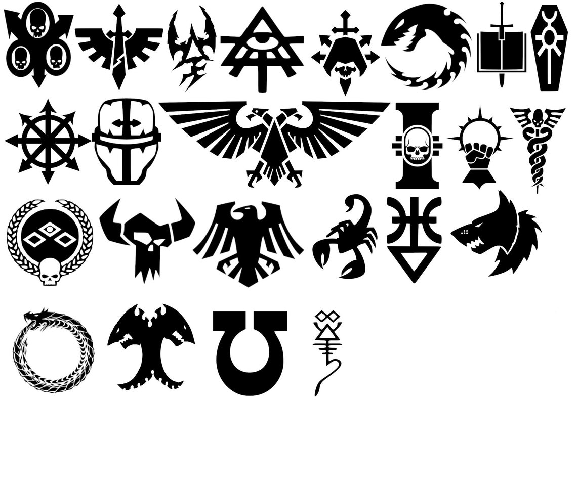 120 Warhammer 40k vectors. SVG files. adeptus astartes files. | Etsy