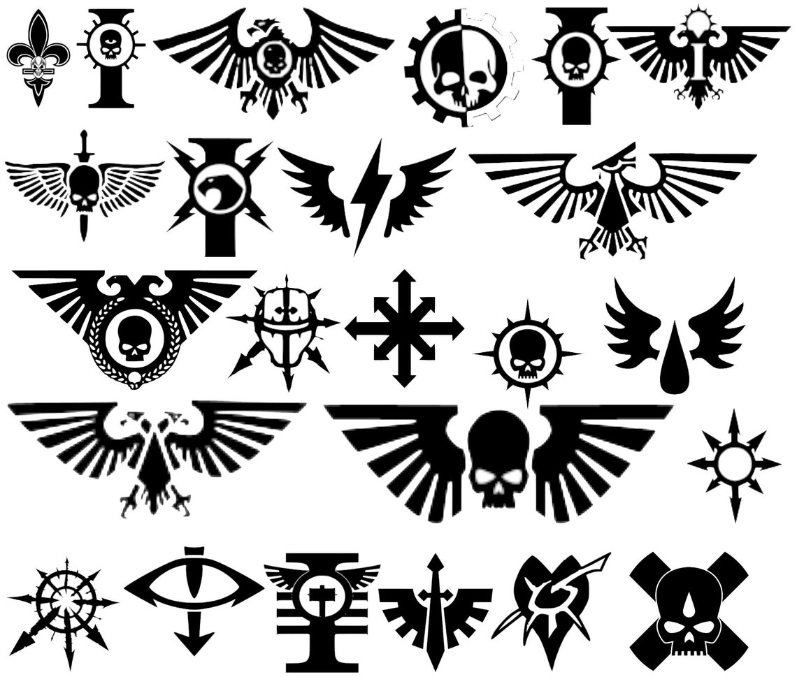 120 Warhammer 40k Vectors. SVG Files. Adeptus Astartes Files. | Etsy
