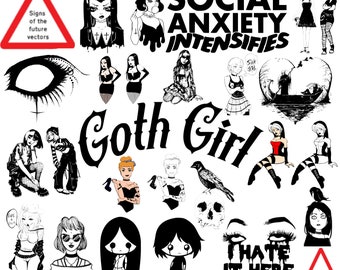 Emo Goth Gothic - Etsy