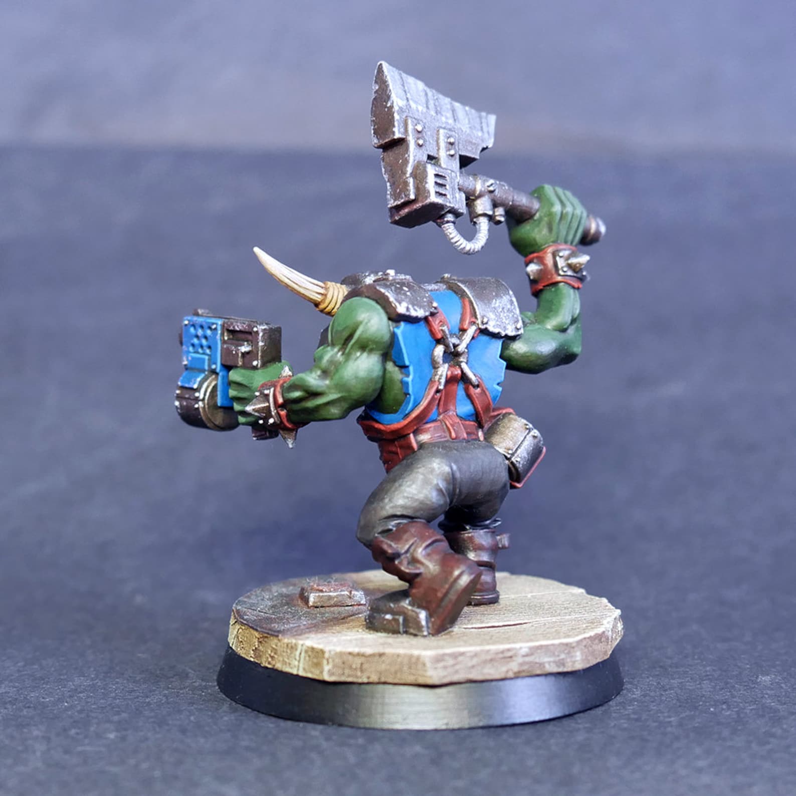 Warhammer 40K Painted Death Skulls Ork Nob - Etsy