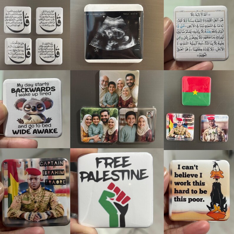 Muhammad Ali Fridge Magnet – 5cm Square – Iconic Knockout Boxing Moment ...