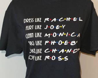 Friends Shirt friends Tv Show, TV Shirt, Monica, Chandler, Ross, Rachel ...