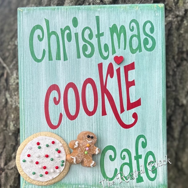 Christmas Cookie Cafe Sign - Etsy