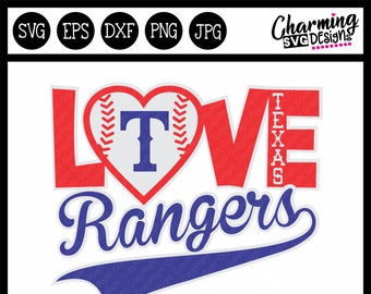 Texas rangers svg | Etsy