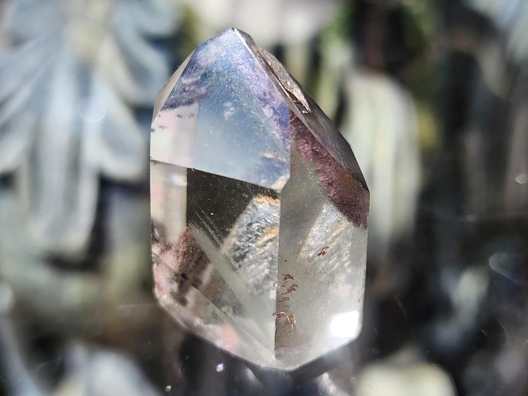 Grey Phantom Quartz Crystal Tower, Phantom Quartz Point, Gift, Altar ...