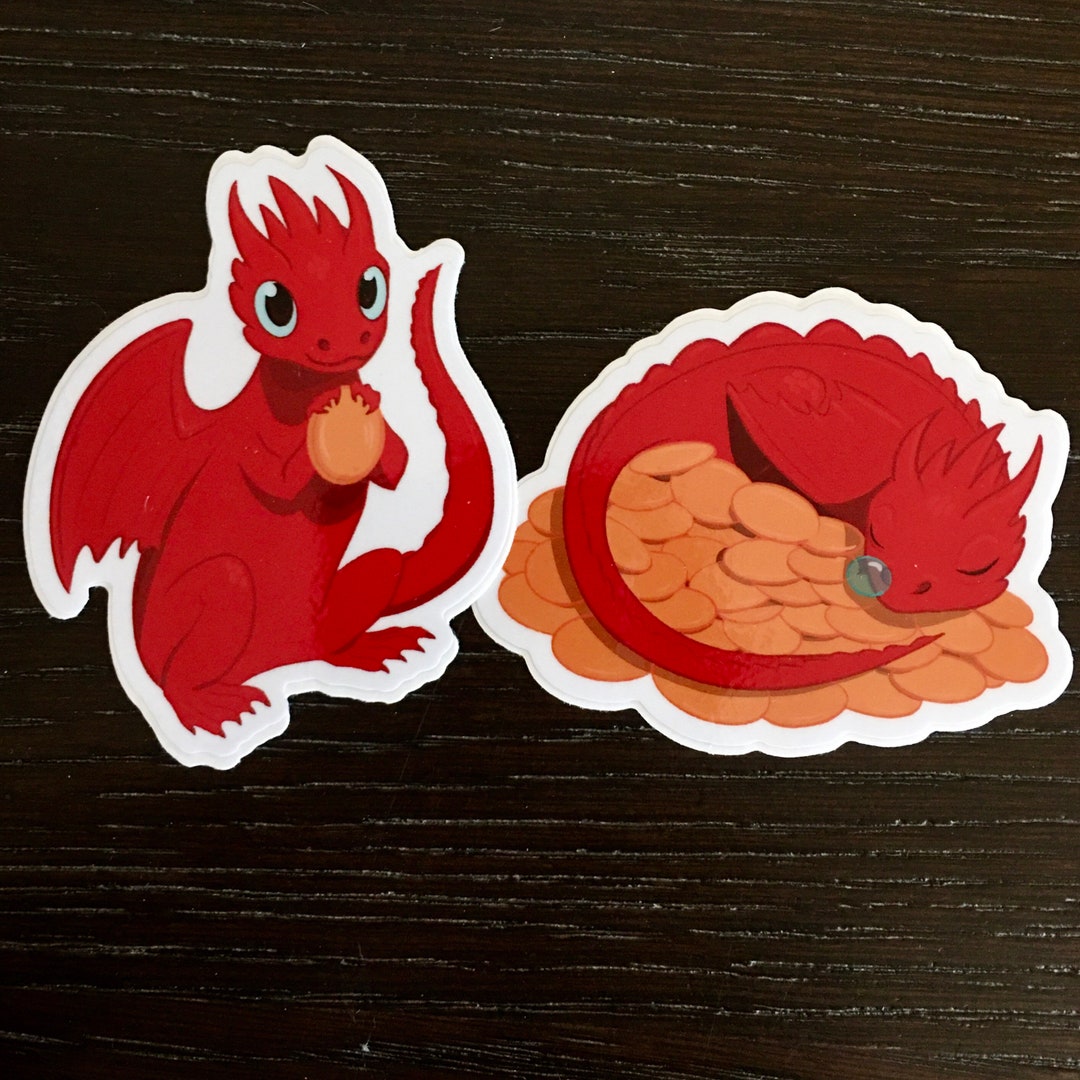 Smaug Stickers - Hobbit Dragon Laptop Decal - Smaug Sticker - Small ...