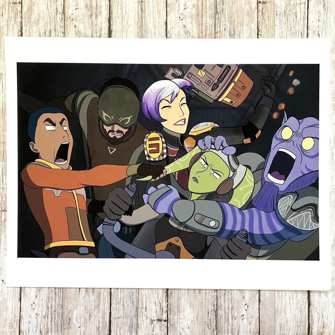 Star Wars Rebels Voltron Style Print, Ezra Bridger, Sabine Wren, Hera ...